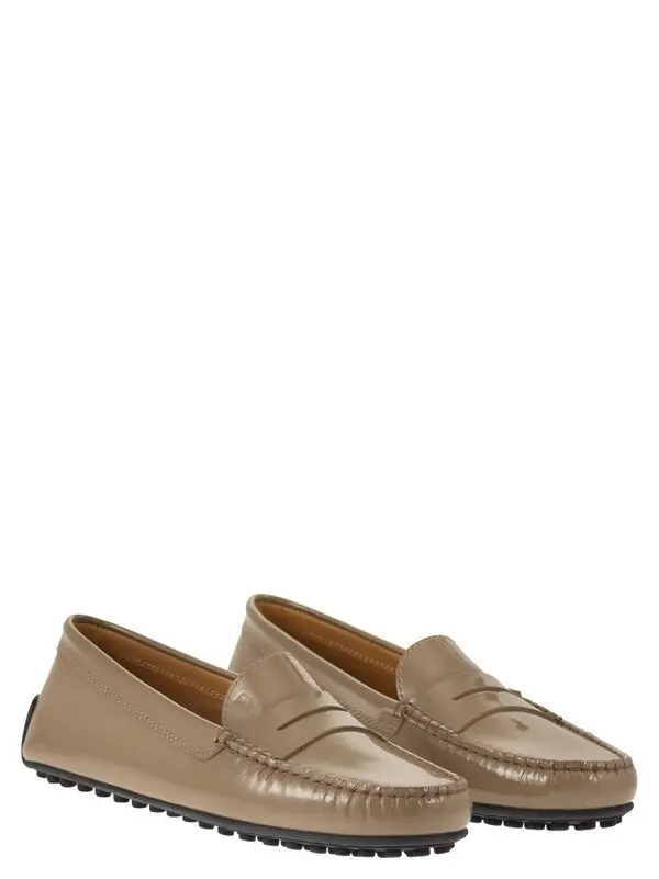 TOD'S City Gommino Moccasins In Glossy Leather