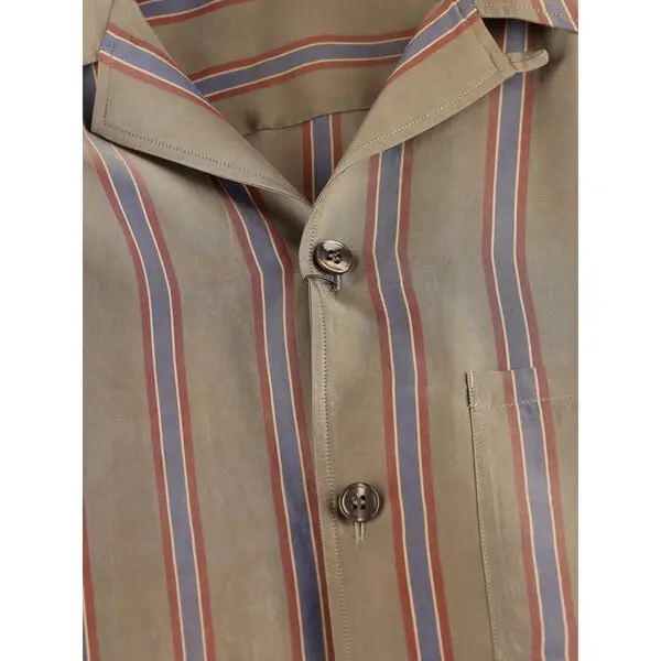 Saint Laurent Neutrals Shirts - Cream