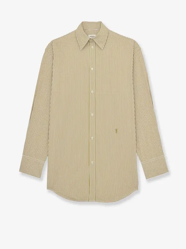 Saint Laurent Striped Cotton Shirt - Multicolor