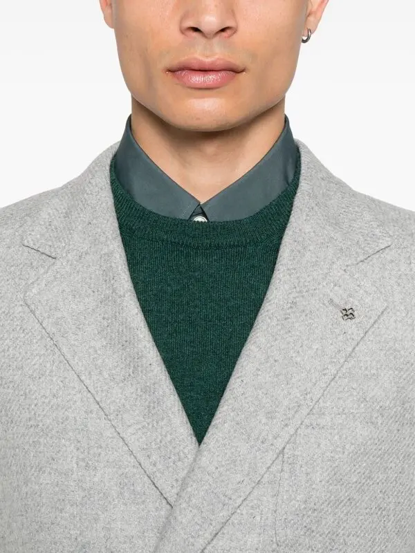Tagliatore Wool Double Breasted Blazer - Multicolor