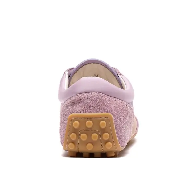 TOD'S Leather And Suede Marathon Sneakers - Pink