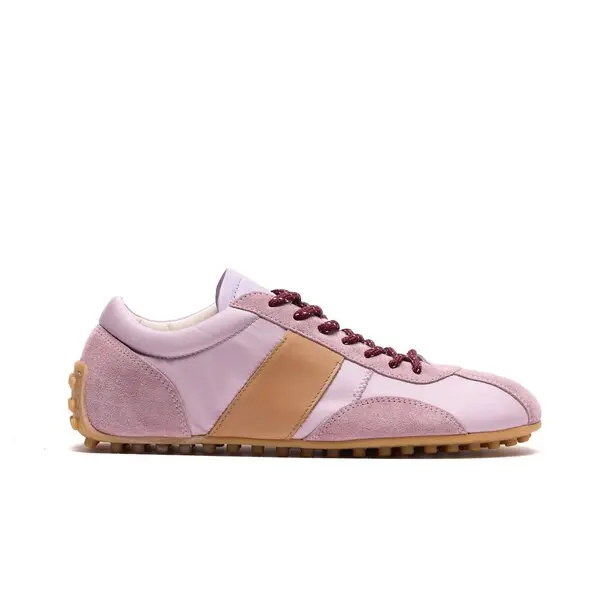 TOD'S Leather And Suede Marathon Sneakers - Pink