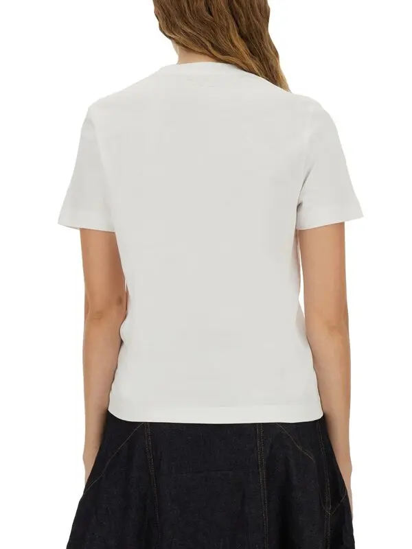 Jacquemus Embroidered Cotton T-shirt - White