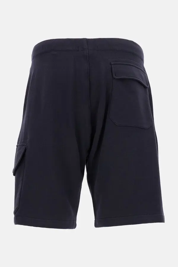 C.P. COMPANY Diagonal Raised Fleece Cargo Sweatshorts - Multicolor
