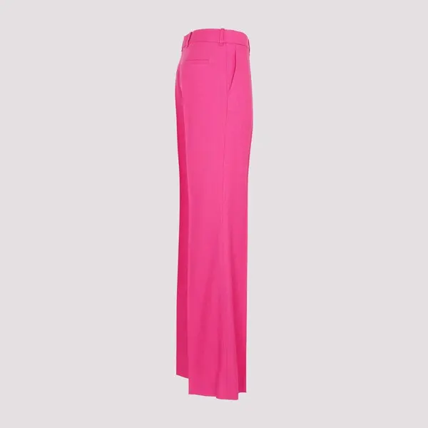 Chloé Flare Wool Blend Trousers - Multicolor