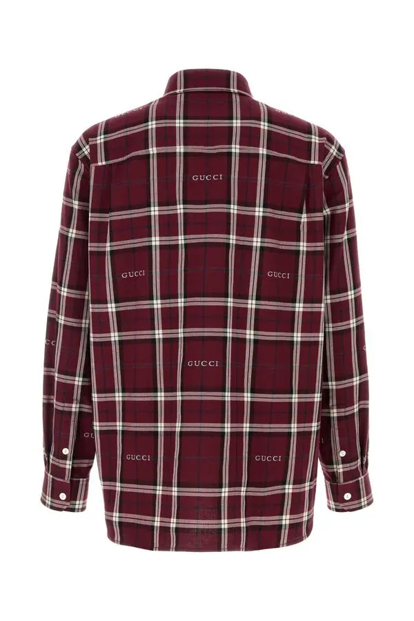 Gucci Embroidered Cotton Shirt