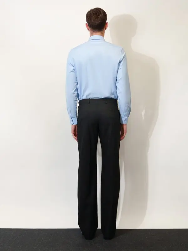Gucci Gg Wool Blend Trousers - Black