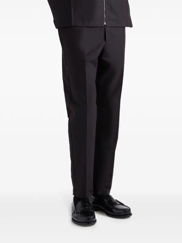 Prada Technical Cotton Tailored Trousers