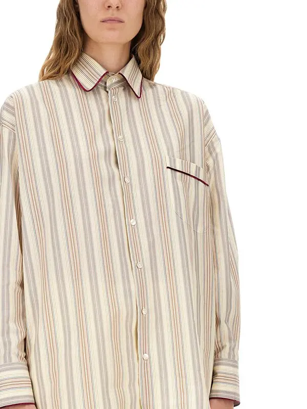 Etro Striped Cotton Shirt - Multicolor