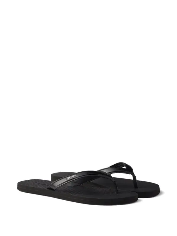 Prada Leather Thong Sandals - Multicolor
