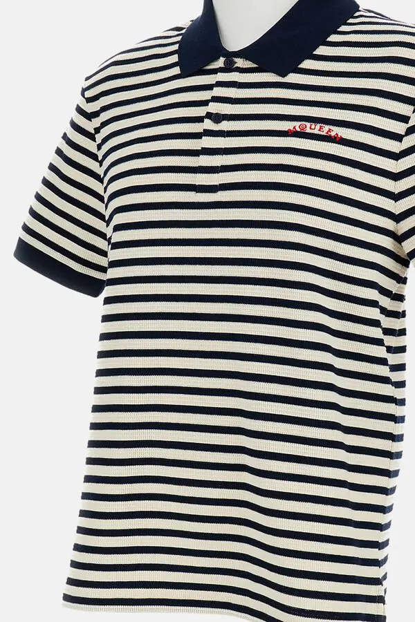 Alexander McQueen Striped Polo Shirt - Multicolor