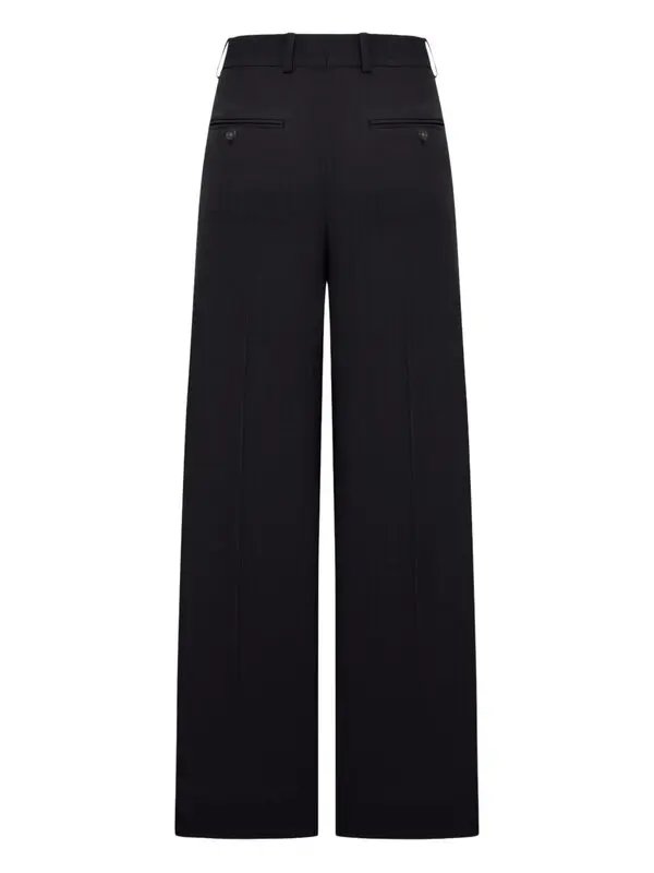 TOTEME Wool Blend Fluid Trousers - Multicolor