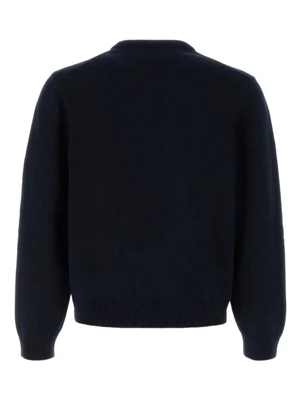 Gucci Wool Crewneck Sweater With Embroidered Logo - Multicolor