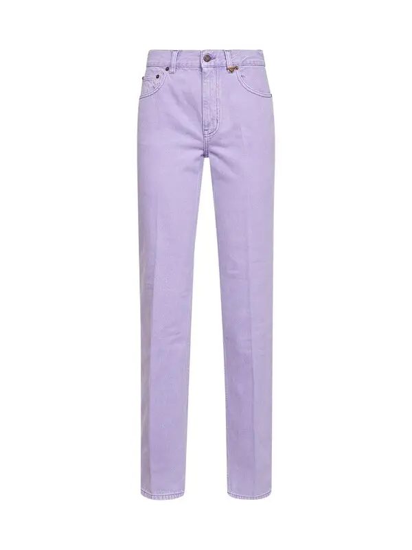 Chloé Straight Leg Garment-dyed Organic Cotton Denim Jeans - Multicolor