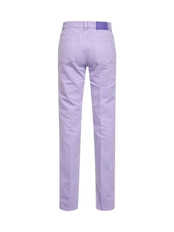 Chloé Straight Leg Garment-dyed Organic Cotton Denim Jeans - Multicolor