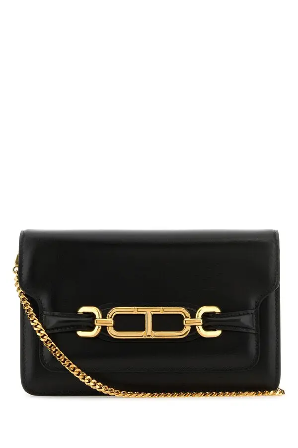 TOM FORD Calf Leather Shoulder Bag With Chain Strap - Multicolor