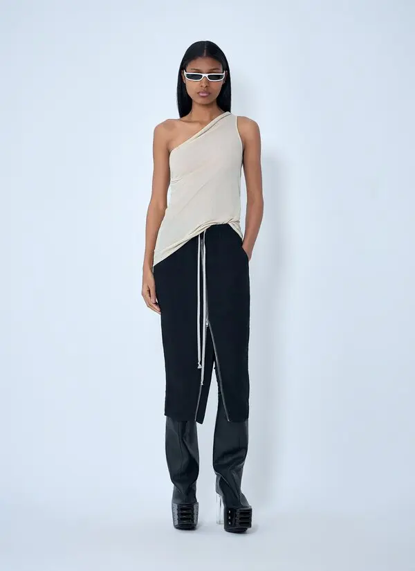 Rick Owens Elasticated Midi Skirt