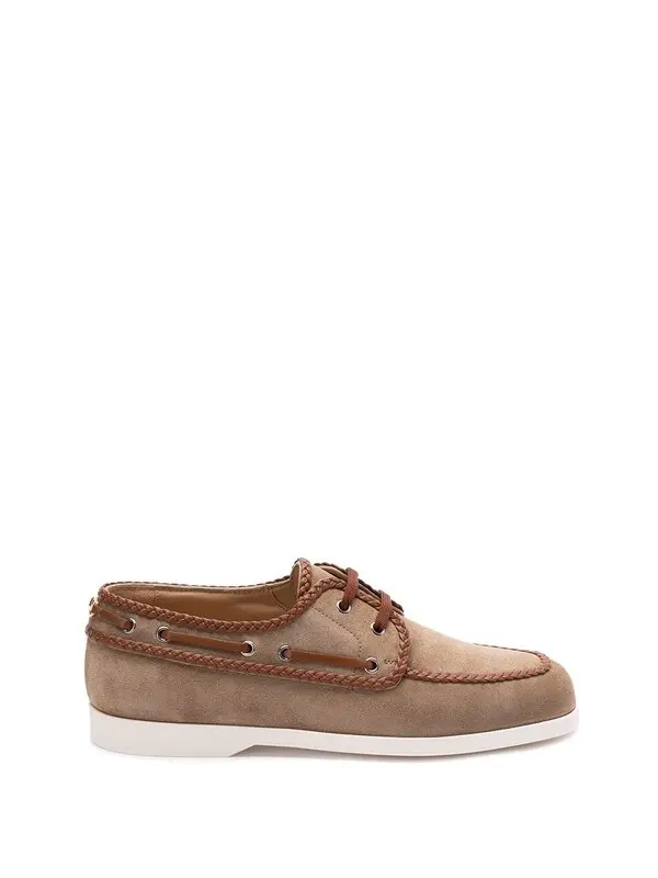 Valentino Garavani Lambskin Lace-up Boat Shoes - Multicolor