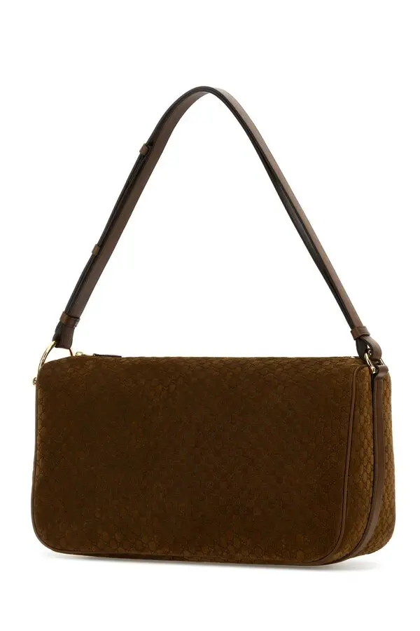 Gucci Half Horsebit Shoulder Bag - Brown