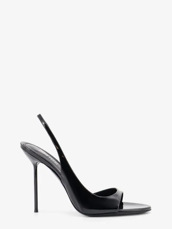 Paris Texas Lidia Patent Leather Stiletto Sandals - Black