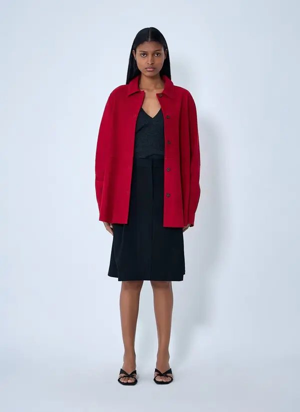 TOTEME Suede Overshirt - Multicolor