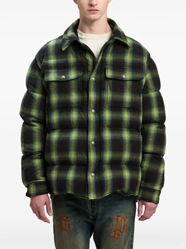 Palm Angels Vertigo` Padded Shirt - Multicolor