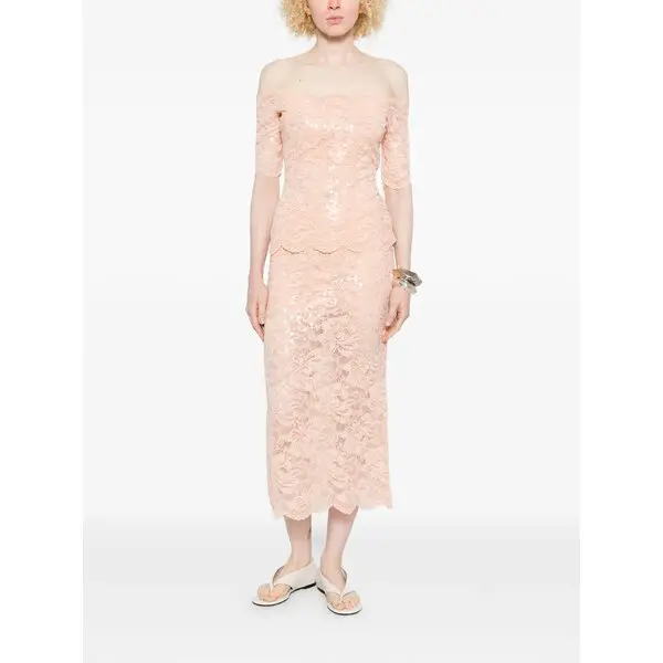 Rabanne Off-the-shoulder Lace Top