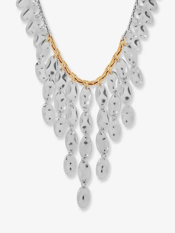 Isabel Marant Étoile Brass Necklace With Engraved Logo
