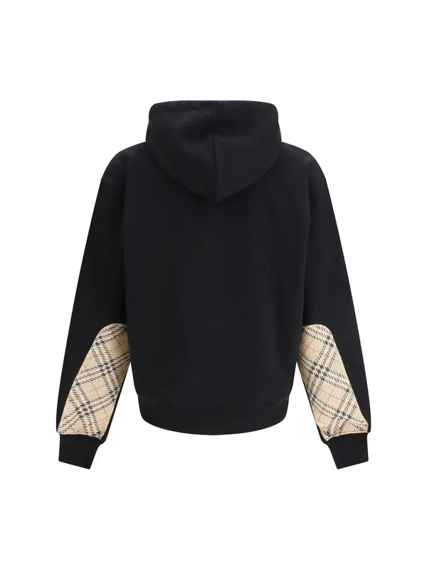 Burberry Hooded Zip-up Sweatshirt With Embroidered Equestrian Knight Design