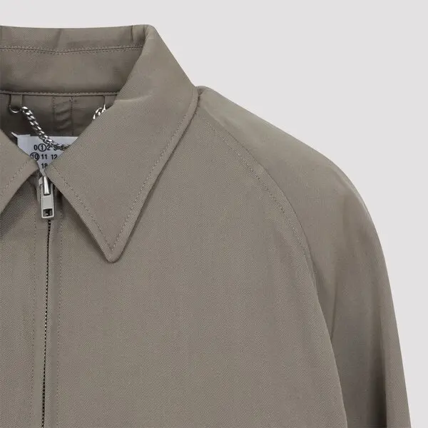 MAISON MARGIELA Wool Zip Up Jacket