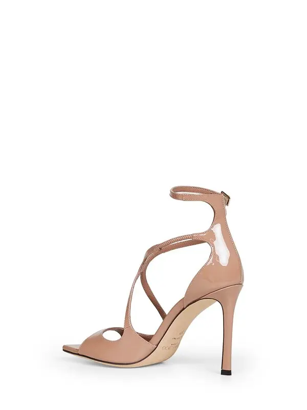 JIMMY CHOO Azia 95 Patent Leather Sandals - Multicolor