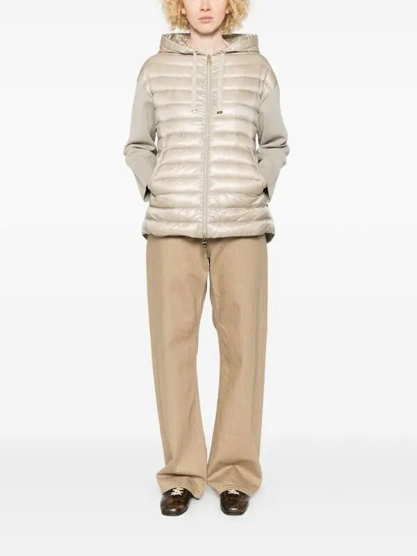 Herno Hooded Down Jacket With Zip Fastening - Multicolor