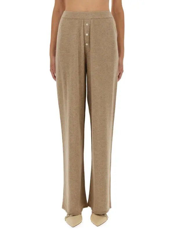 Guest In Residence Cashmere Wide-leg Pants - Cream