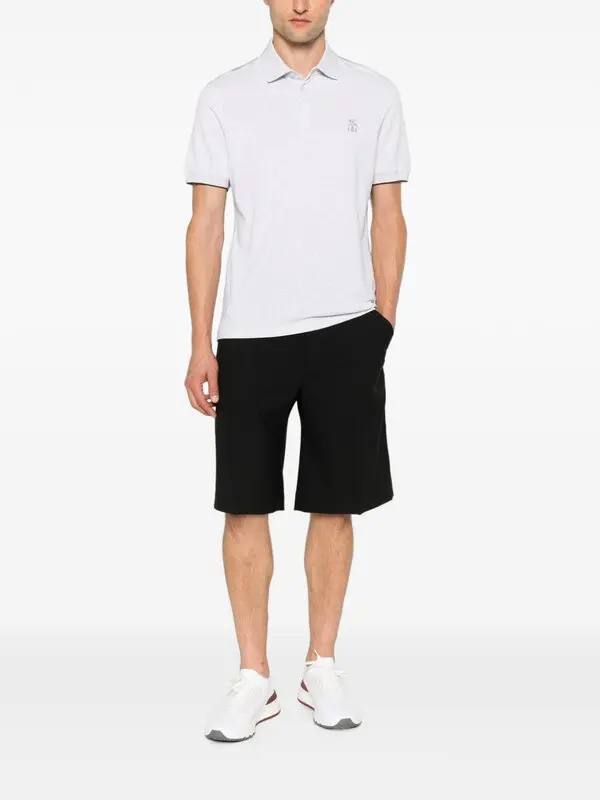 Brunello Cucinelli Logo Cotton Polo Shirt