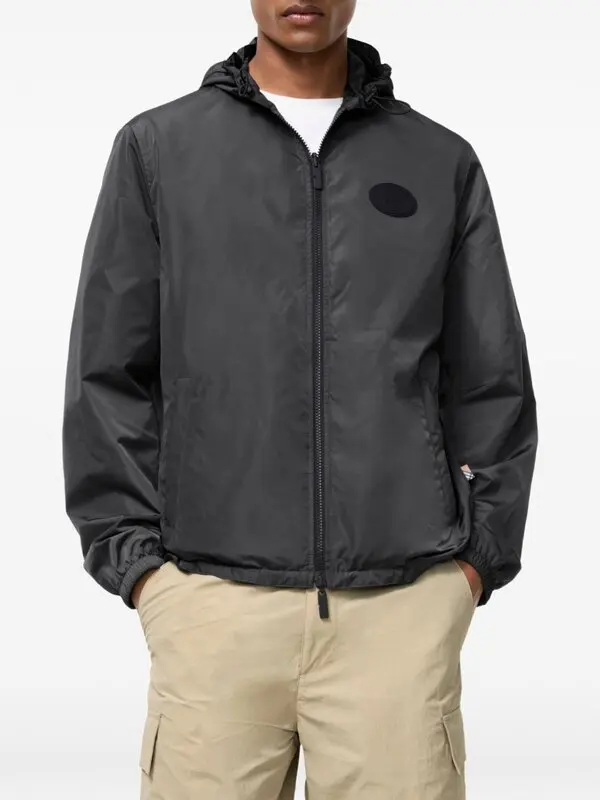 Burberry Checked Blouson Jacket With Detachable Hood