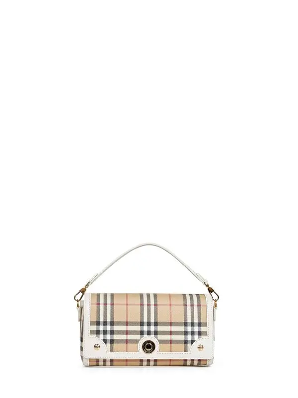 Burberry Vintage Check Note Top Handle Bag
