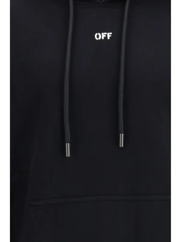 Off-White Chain Araldic Arrow Skate Hoodie - Black