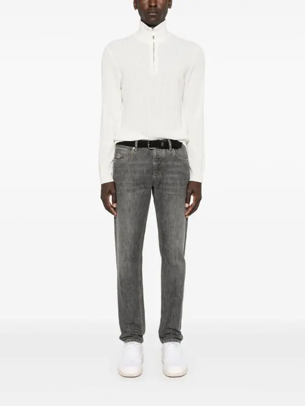Brunello Cucinelli Cashmere Quarter Zip Sweater - Multicolor