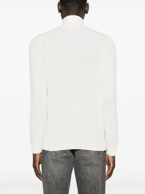 Brunello Cucinelli Cashmere Quarter Zip Sweater - Multicolor