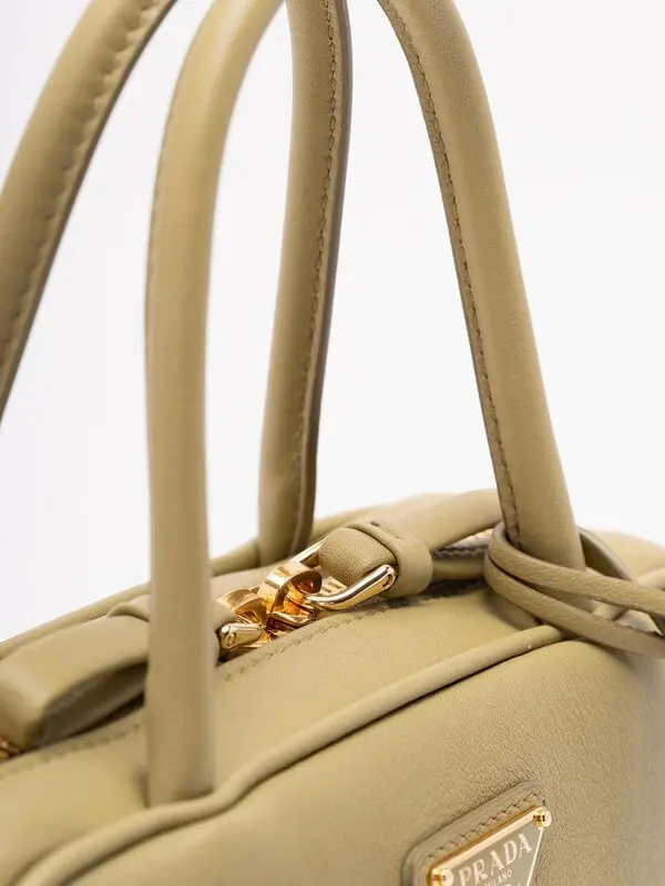 Prada Calf Leather Satchel Bag - Multicolor