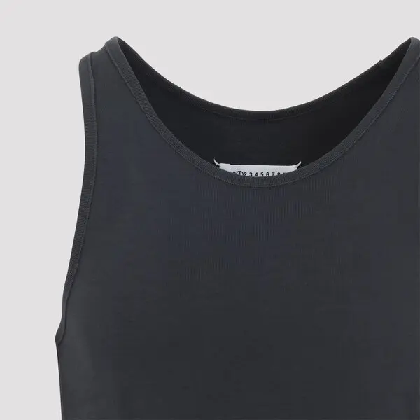 MAISON MARGIELA Cotton Tank Top - Gray