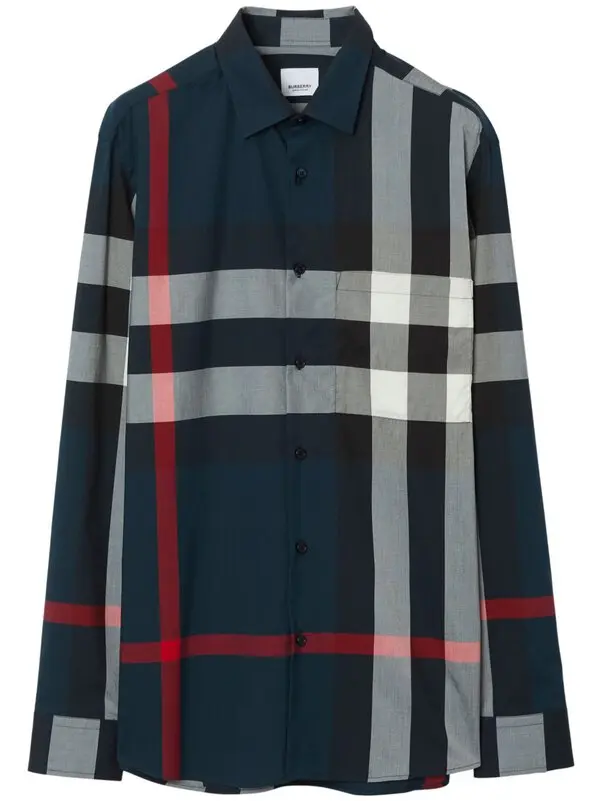 Burberry Check Cotton Shirt - Multicolor