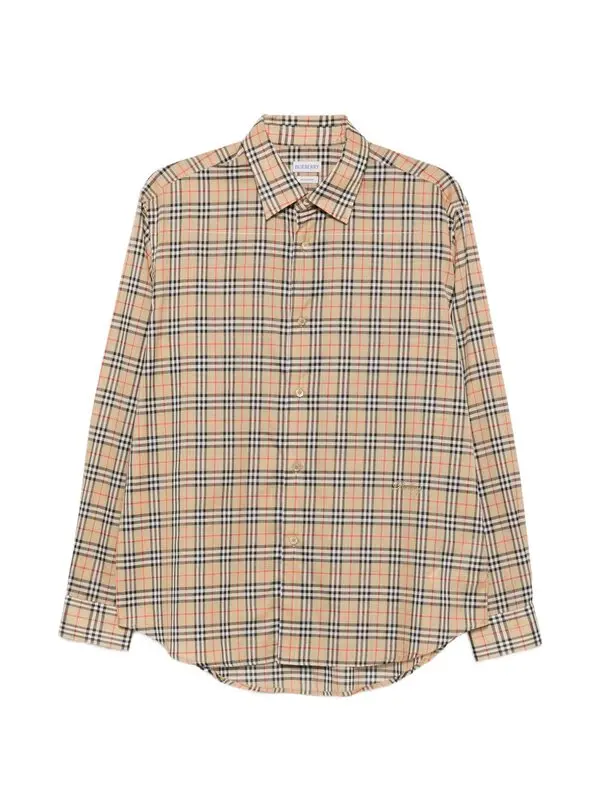 Burberry Check Cotton Shirt - Multicolor