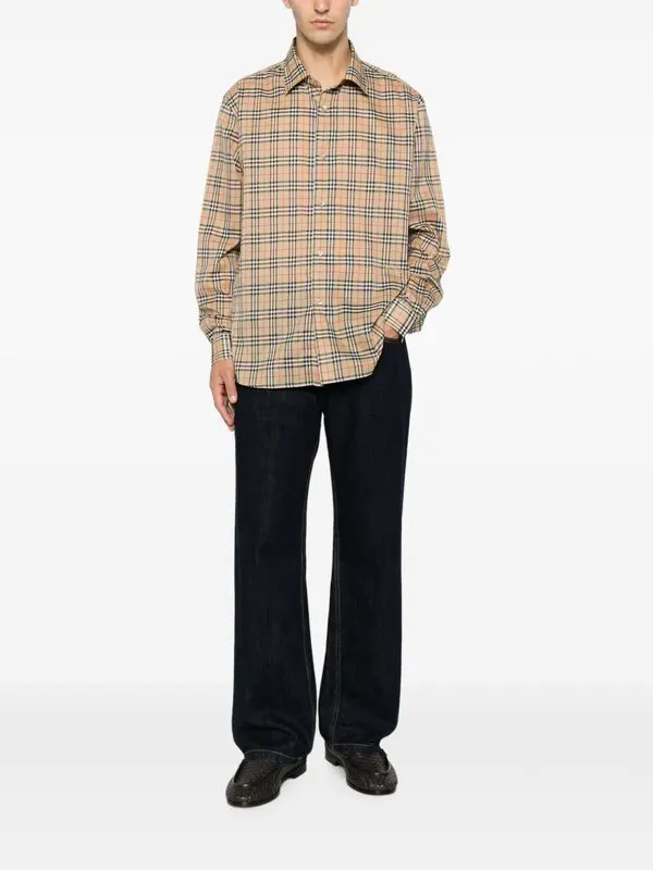 Burberry Check Cotton Shirt - Multicolor