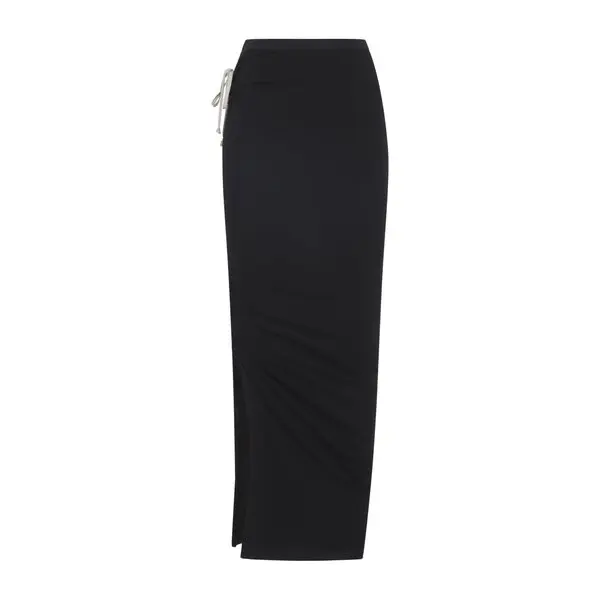 Rick Owens Edfu Knee Midi Skirt - Black