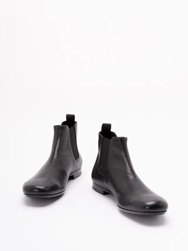 Prada Leather Chelsea Boots