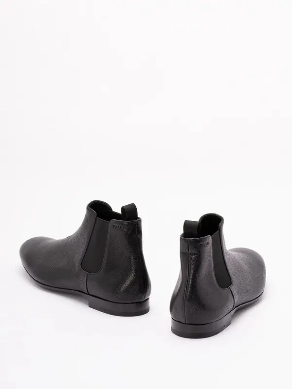 Prada Leather Chelsea Boots