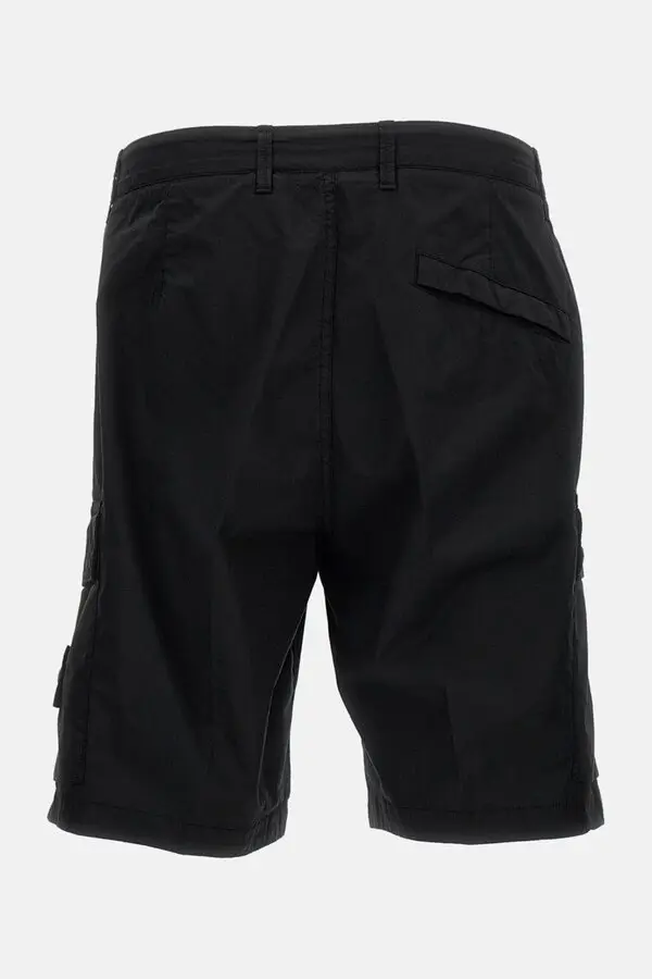 Stone Island Stretch Cotton Cargo Shorts - Multicolor