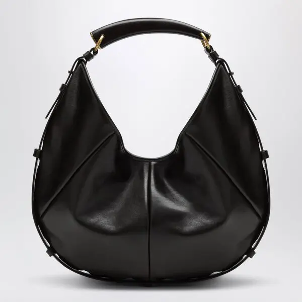 Saint Laurent Medium Mombasa Hobo Bag In Calfskin Leather - Brown