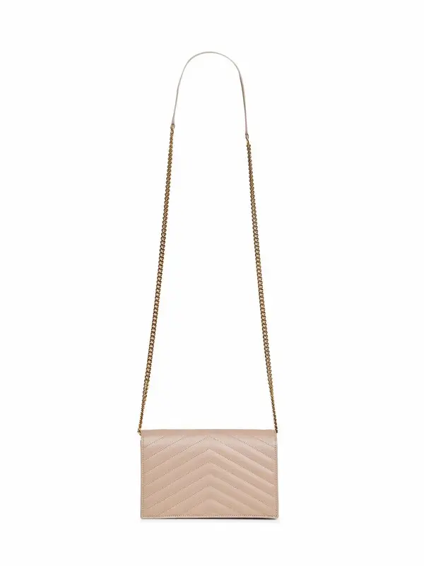 Saint Laurent Cassandre Classic Envelope Clutch With Chain Shoulder Strap